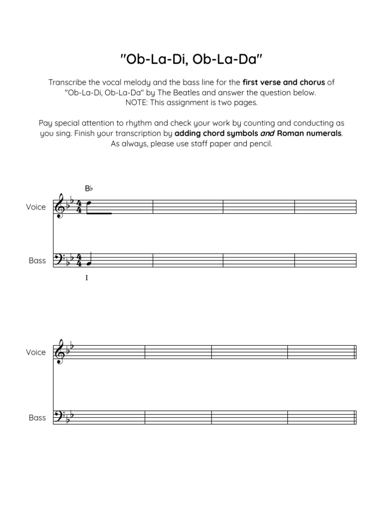 Ob-La-Di Prompt S22 | PDF