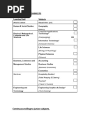 Grade 10 Subject Stream Selection Guide | PDF | Mathematics | Science