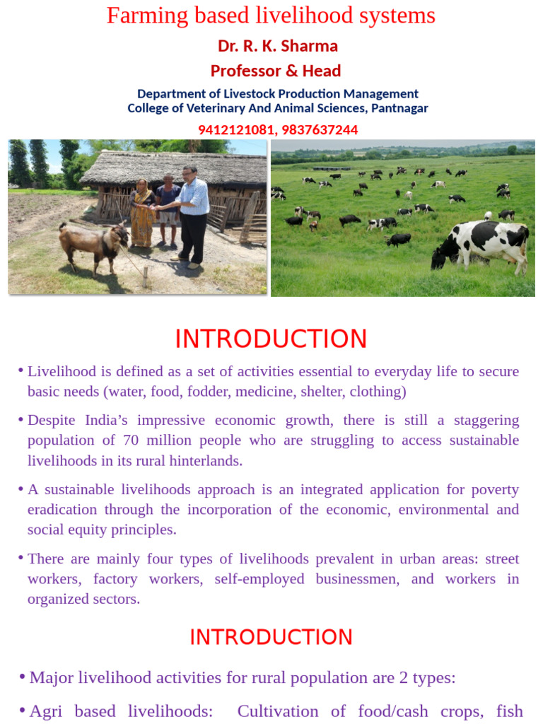 Farming Based Livelihood Systems | PDF | Manure | Agriculture