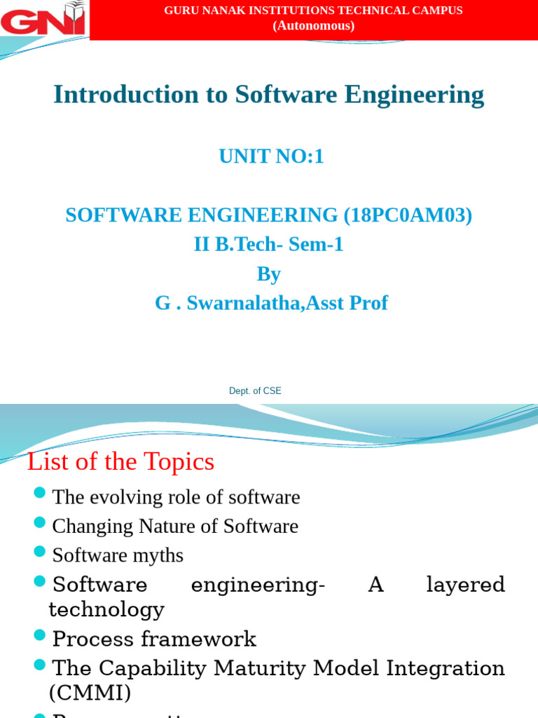 Unit 1 | PDF | Computing | Systems Engineering