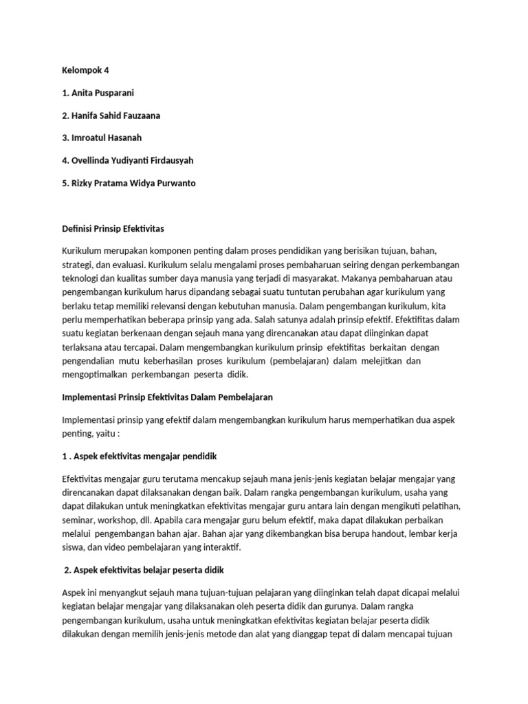 PPK Topik 1 (Ruang Kolaborasi) - Kelompok 4 | PDF