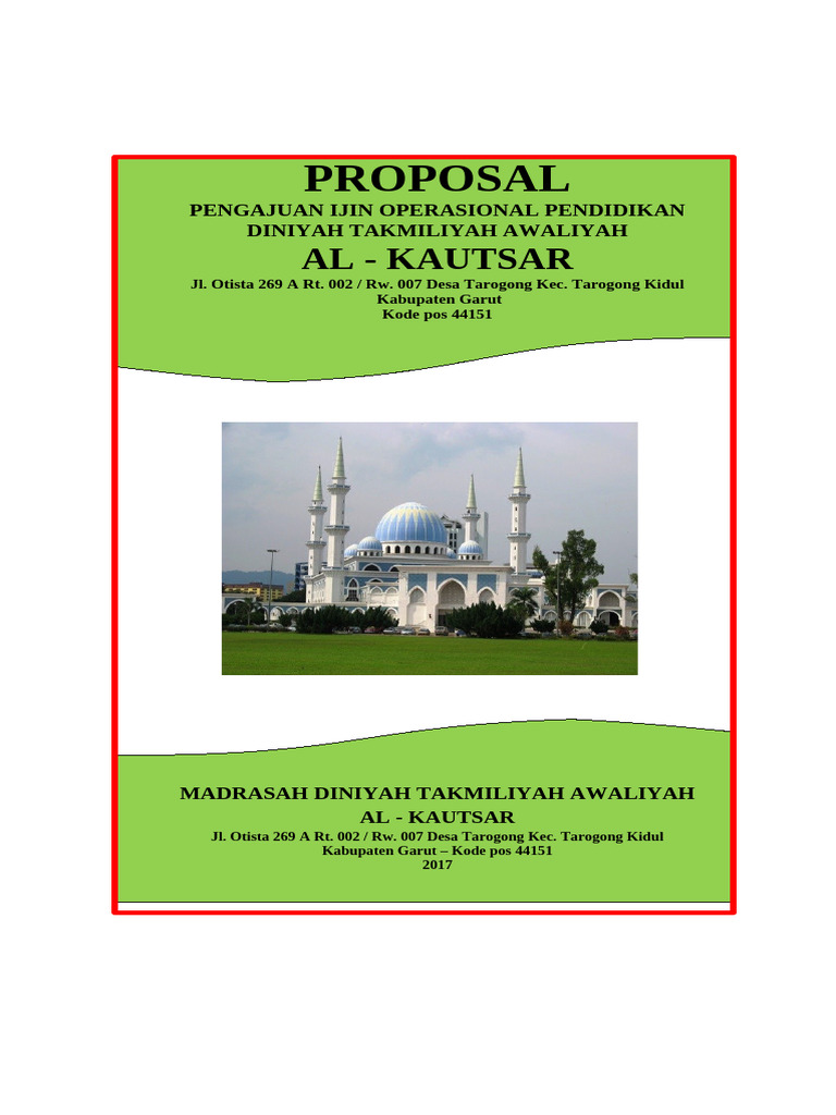 Proposal Ijin Operasional MD | PDF