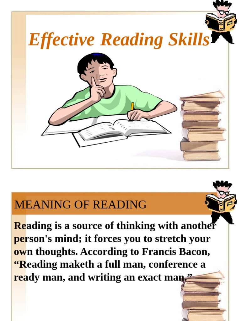 Effective Reading Skills | PDF | Speed Reading | Reading Comprehension