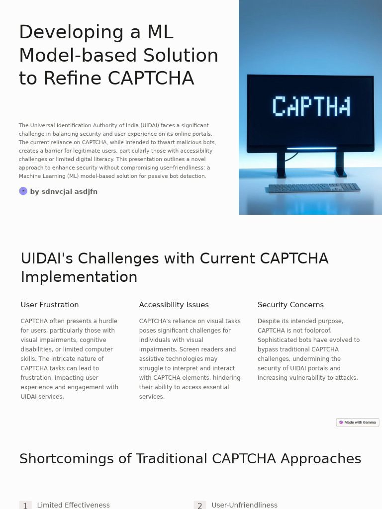Developing A ML Model Based Solution To Refine CAPTCHA | PDF | Machine ...