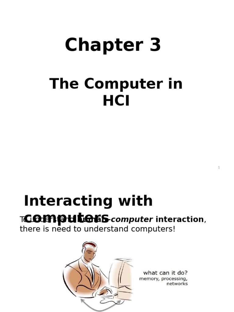 Chapter 3-Computer in HCI | PDF | Computer Keyboard | Computer Data Storage