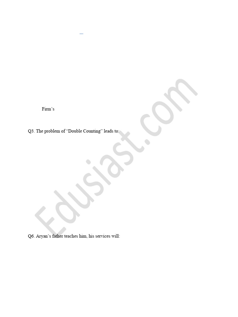 Worksheet - National Income Aggregates 2 | PDF | Gross Domestic Product ...