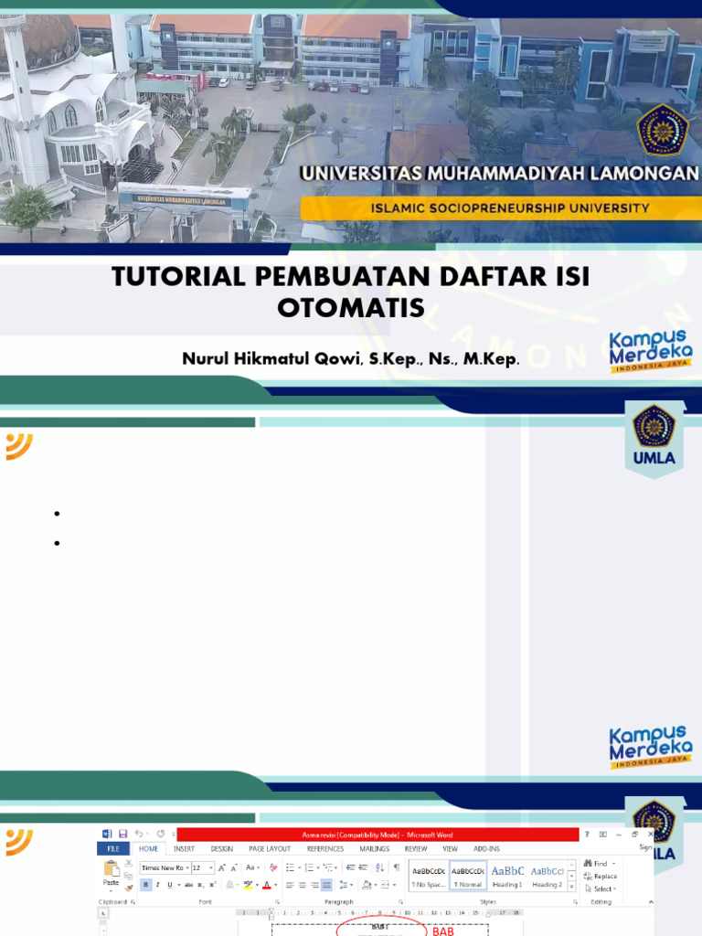 Daftar Isi Otomatis: Tutorial Lengkap | PDF