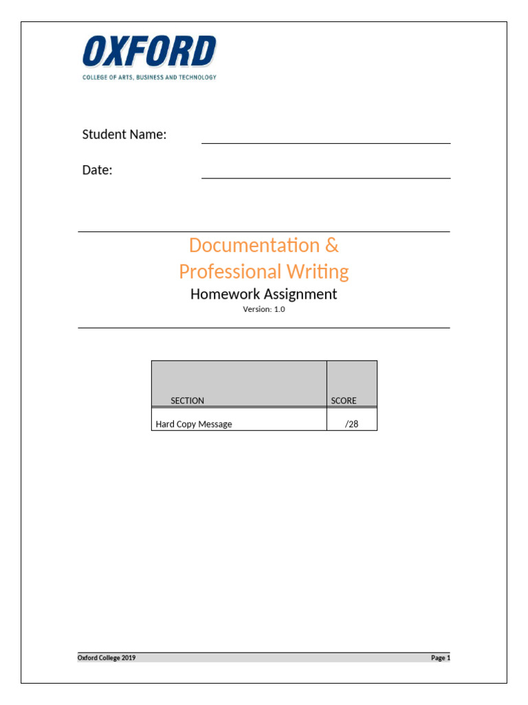 HSDW 106 - Home Work Assignment 1 | PDF | Self-Improvement