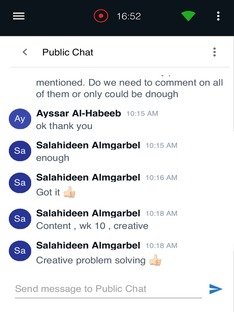 Virtual Classroom - Week 10 - Wednesday - Assignment Problem-Solving ...