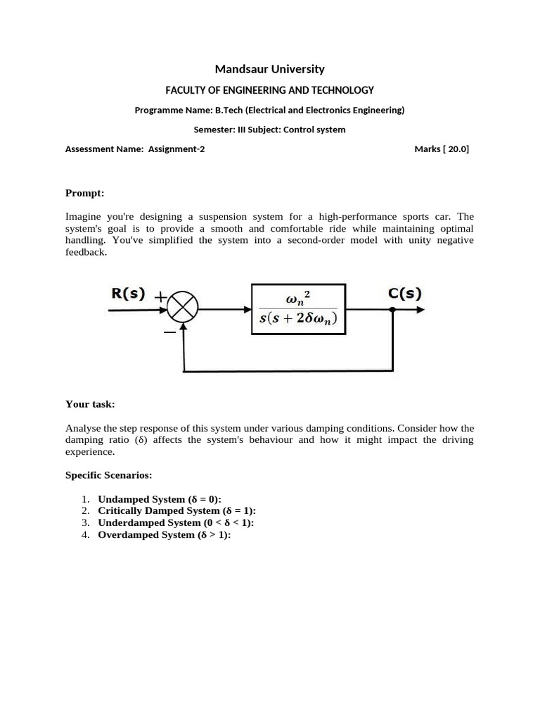 Assign 2 Control | PDF | Science & Mathematics | Technology & Engineering