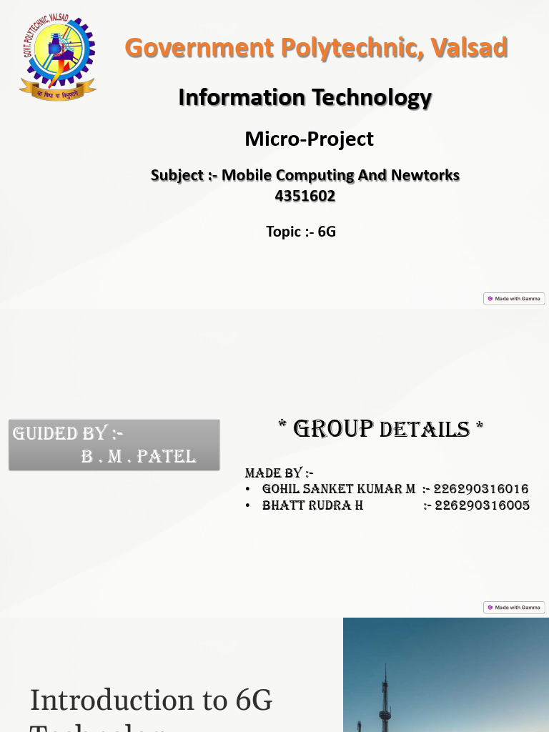 Introduction To 6G Technology | PDF | Internet Of Things | Computer ...