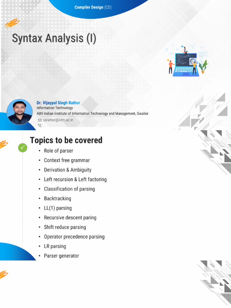 Syntax Analysis | PDF