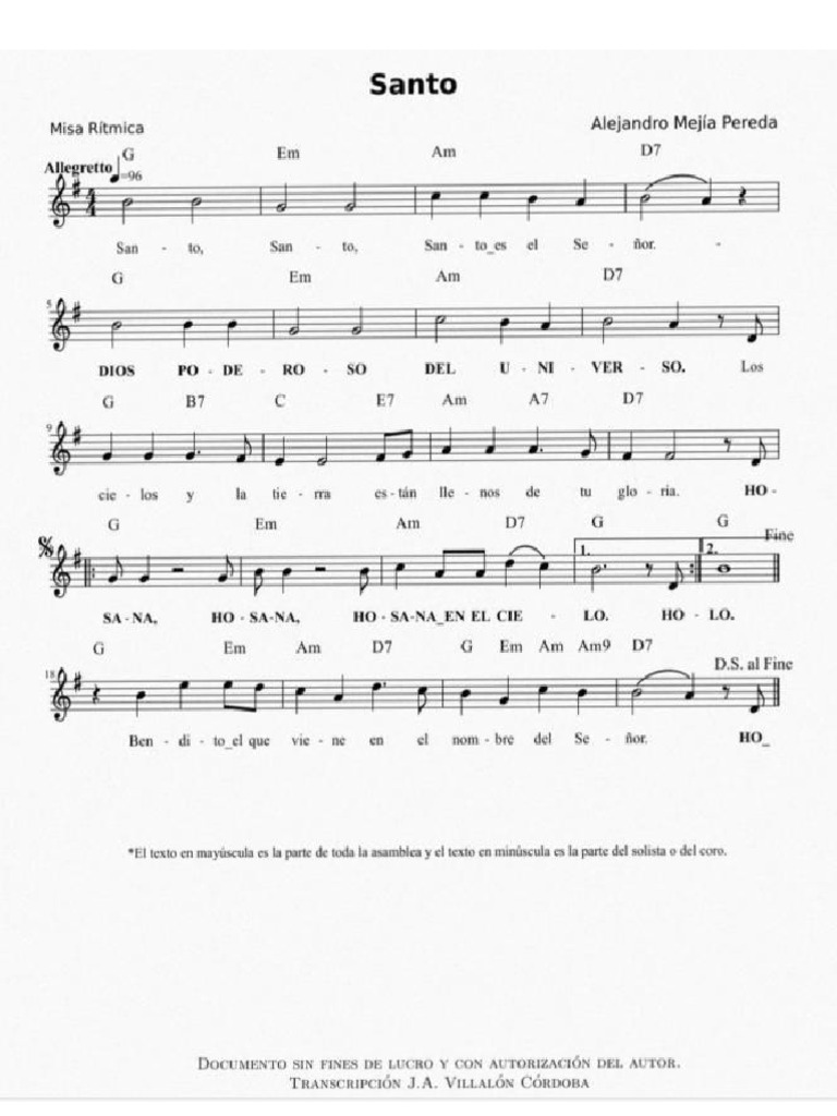 Santo Alejandro Mejia | PDF