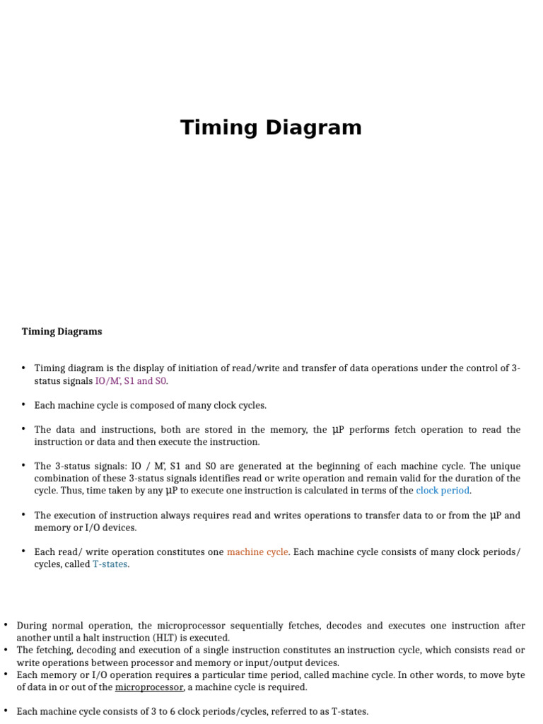 Timing Diagram | PDF | Integrated Circuit | Computer Architecture