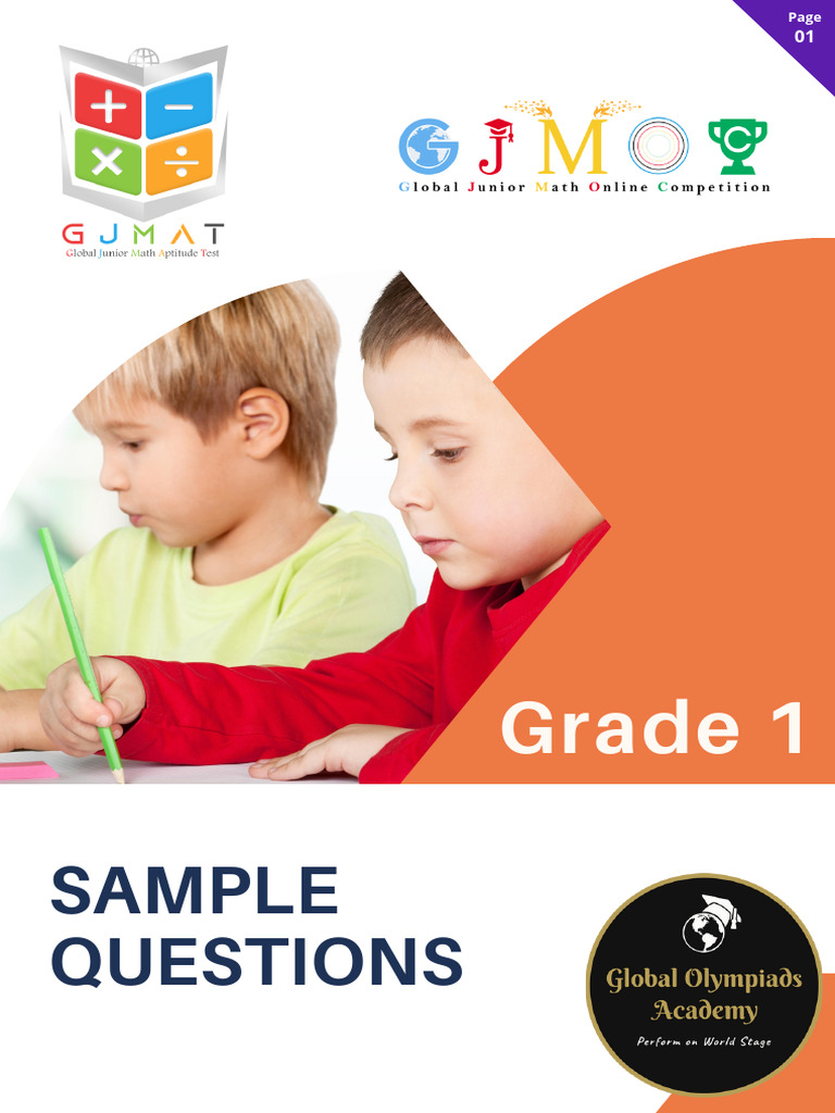 Grade 1 - Sample Questions | PDF | Mathematics | Critical Thinking