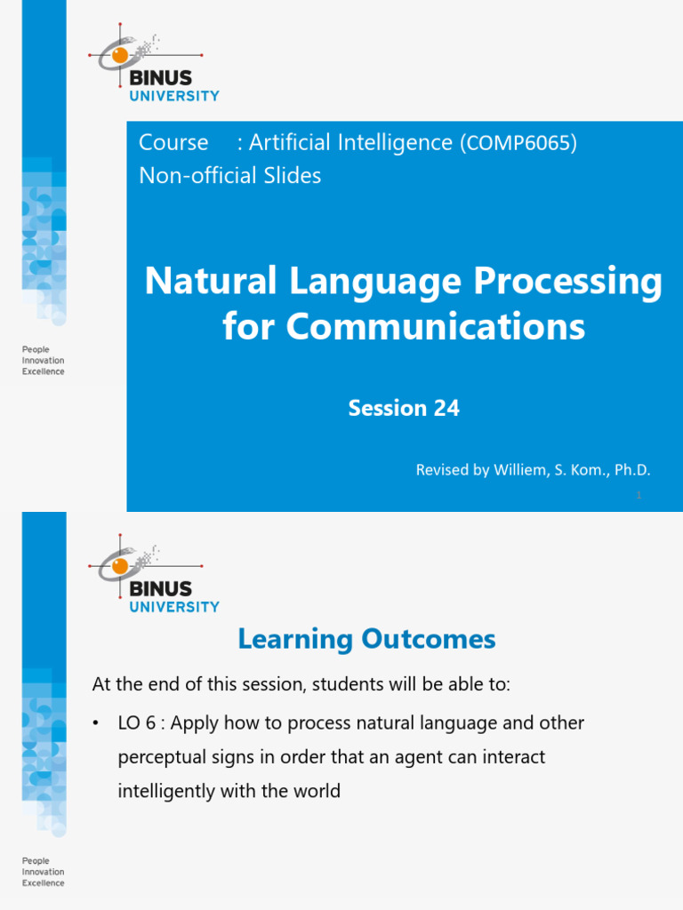 Pert24 - NLP For Communication | PDF | Phrase | Parsing