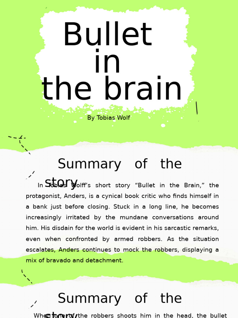 "Bullet in the Brain: A Cynic's Reflection" | PDF | Psychology | Mental ...