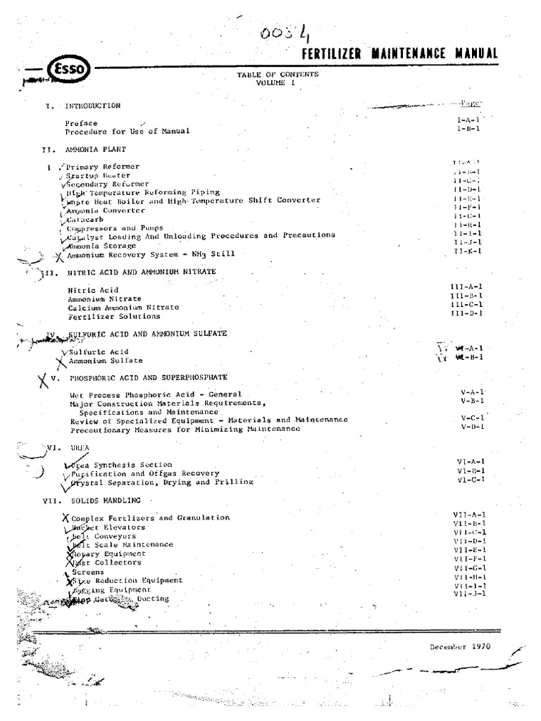 ESSO Maintenance Manual | PDF
