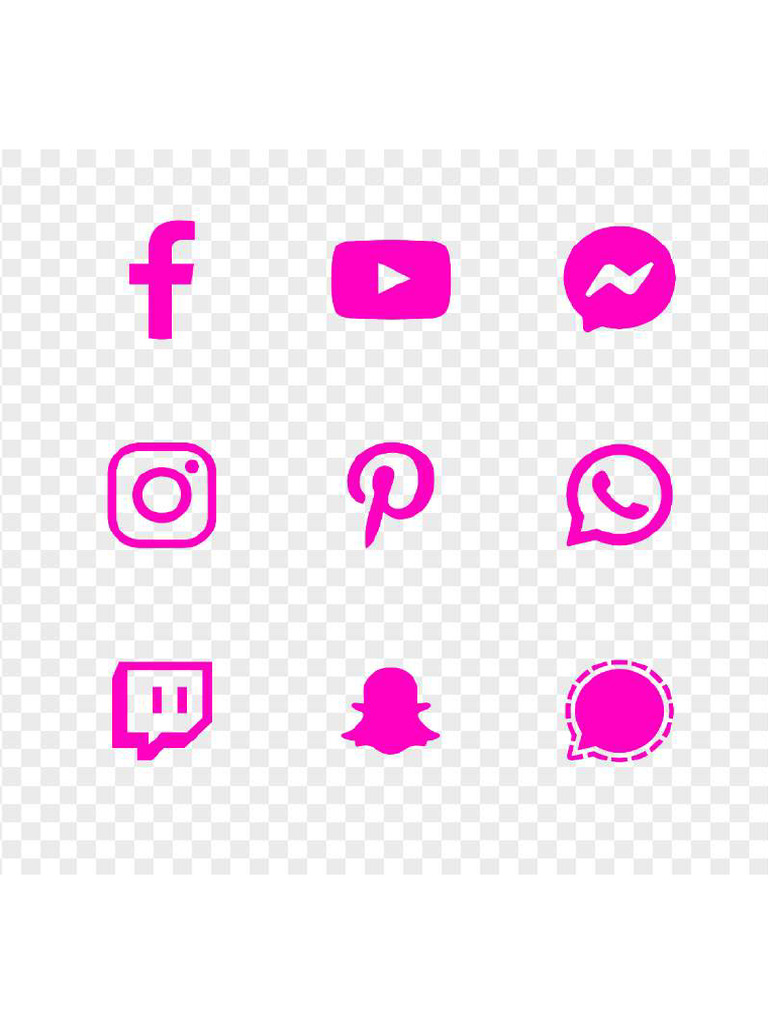 HD Pink Social Media Logos Icons PNG 7017516950590065swrzvex81 | PDF