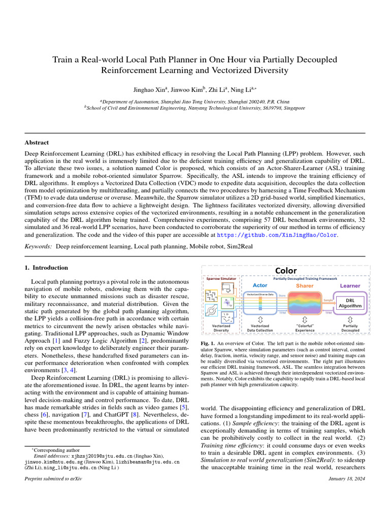 Efficient Local Path Planning with DRL | PDF | Simulation ...