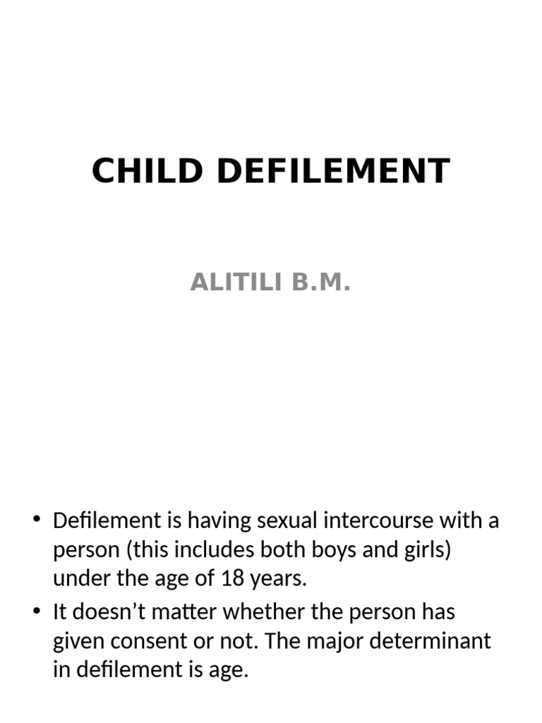 Child Defilement | PDF | Child Abuse | Rape