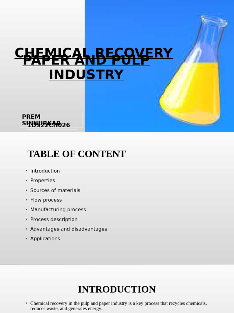 Chemical Recovery (3) | PDF | Pulp (Paper) | Chemical Substances