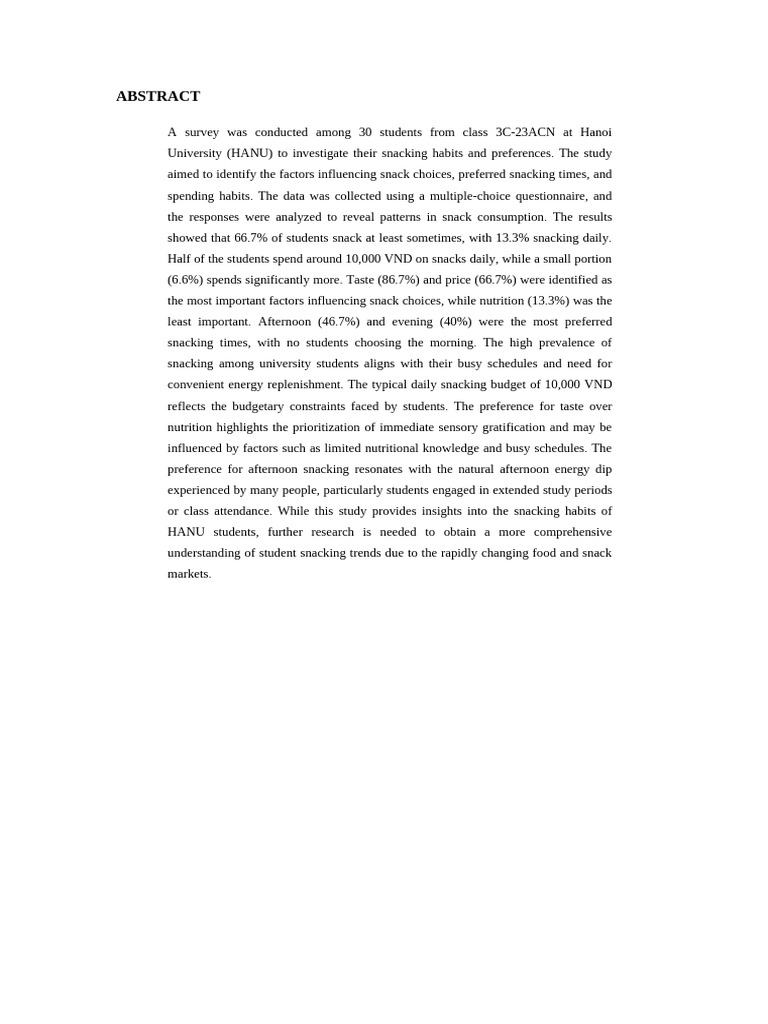 ABSTRACT | PDF | Wellness