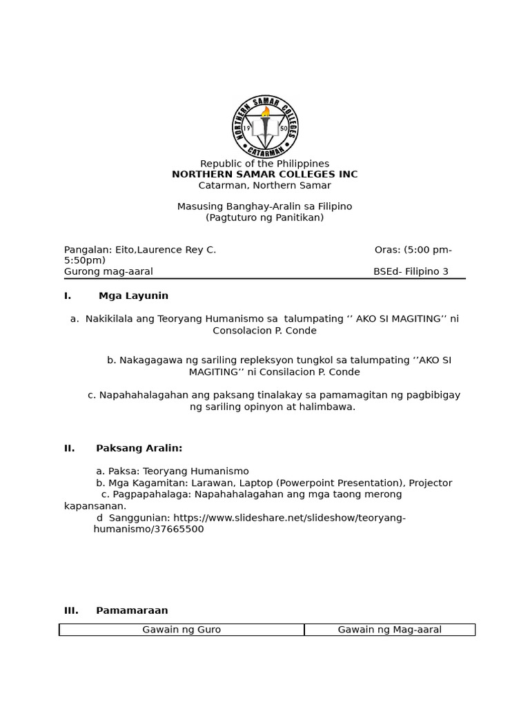 Lesson Plan | PDF