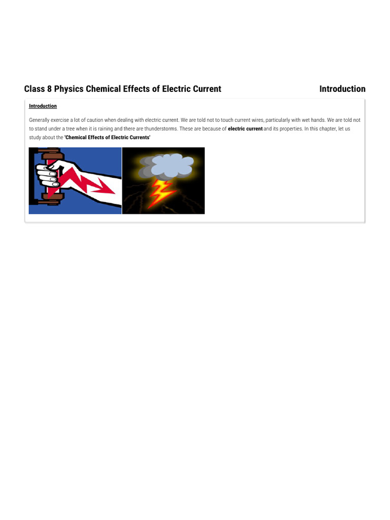 Electricity Pdf Electric Current Electricity