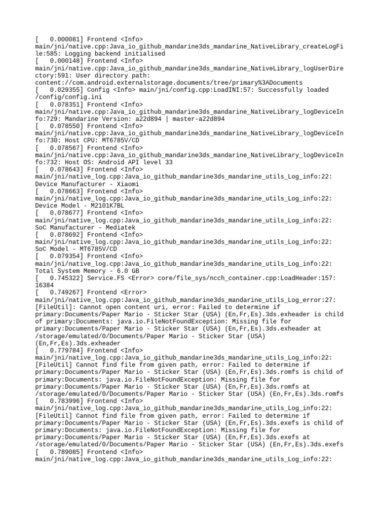 mandarine_log | PDF | Encryption | Computer Architecture