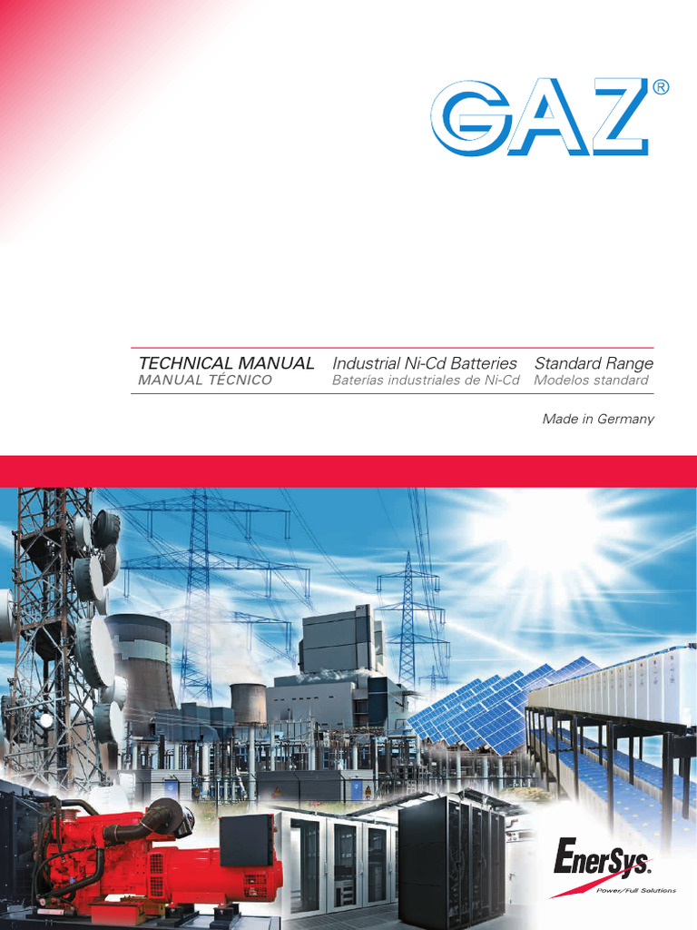 GAZ Battery - Technical Manual | PDF | Química Física | Ciencia de los ...