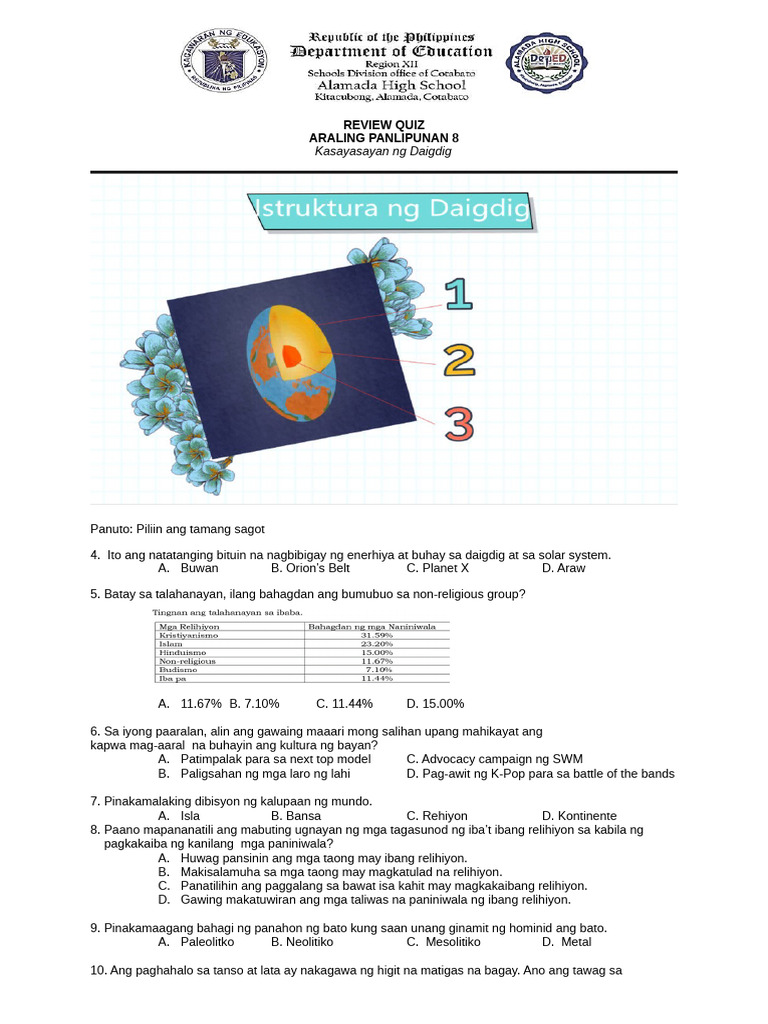 AP 8 Review Quiz | PDF