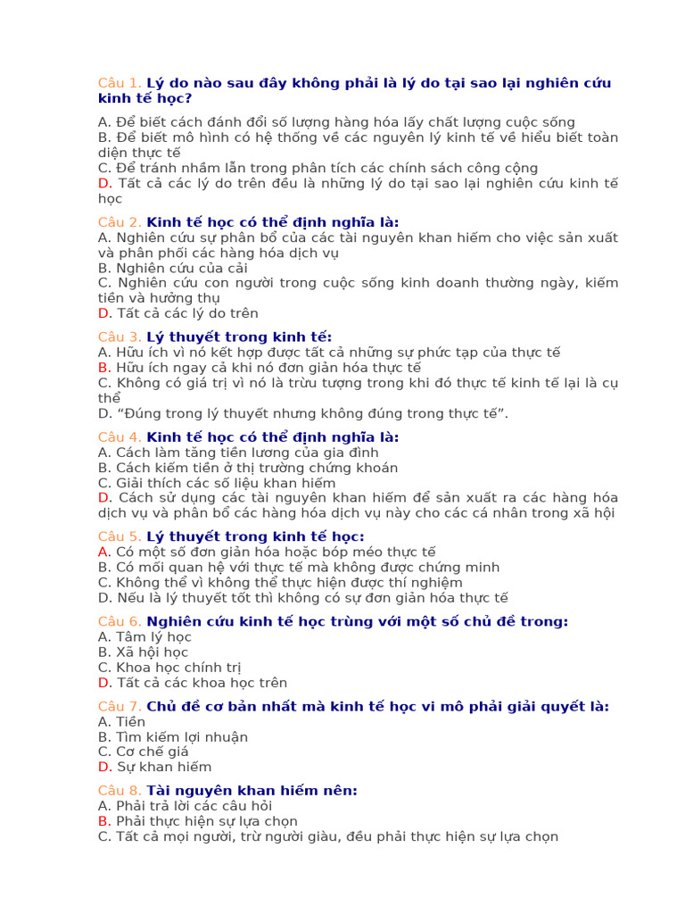 Bộ 300 câu hỏi trắc nghiệm 1 KTVM | PDF