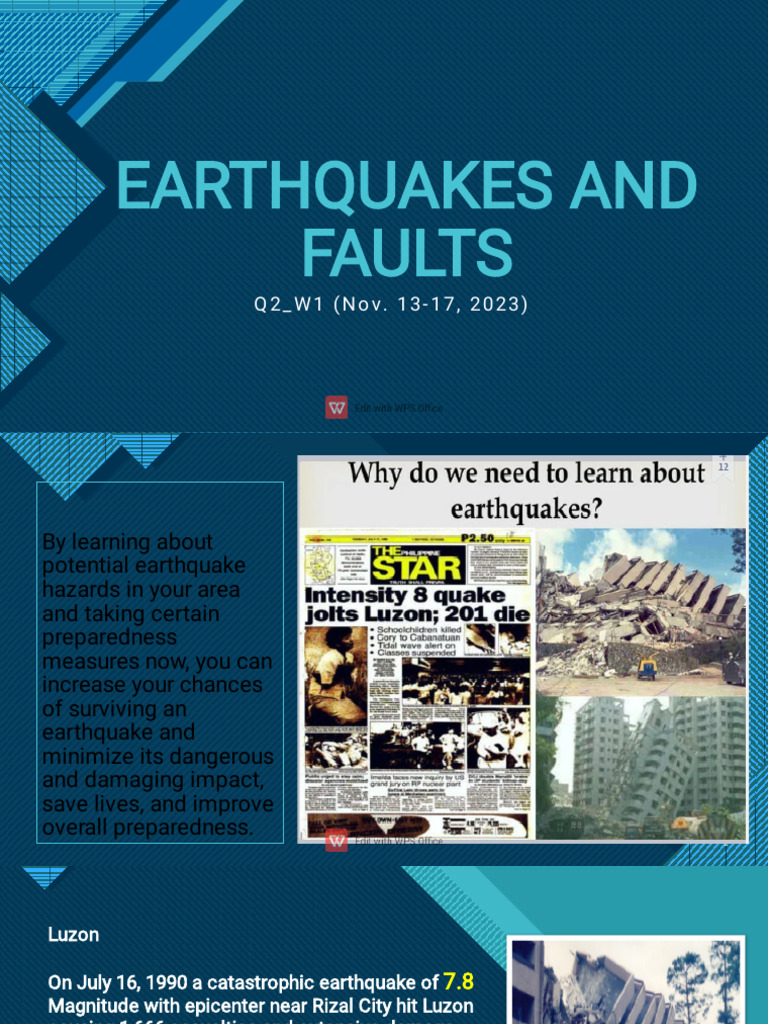 q2 w1 2 Earthquakes and Faults Students | PDF | Earthquakes | Geology