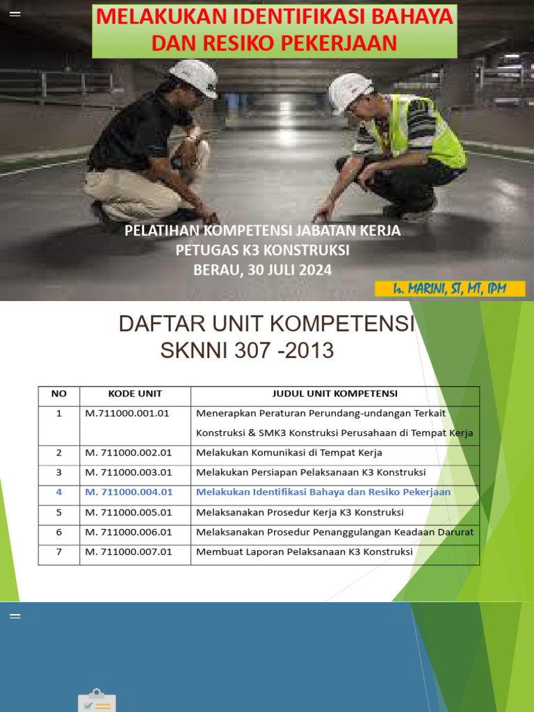 Modul 5 - Melakukan Identifikasi Bahaya Dan Resiko | PDF