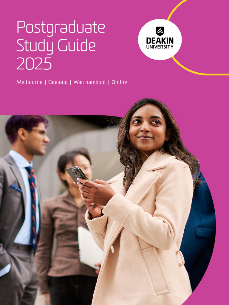 Deakin Postgraduate Study Guide 2025 | PDF | Career & Growth