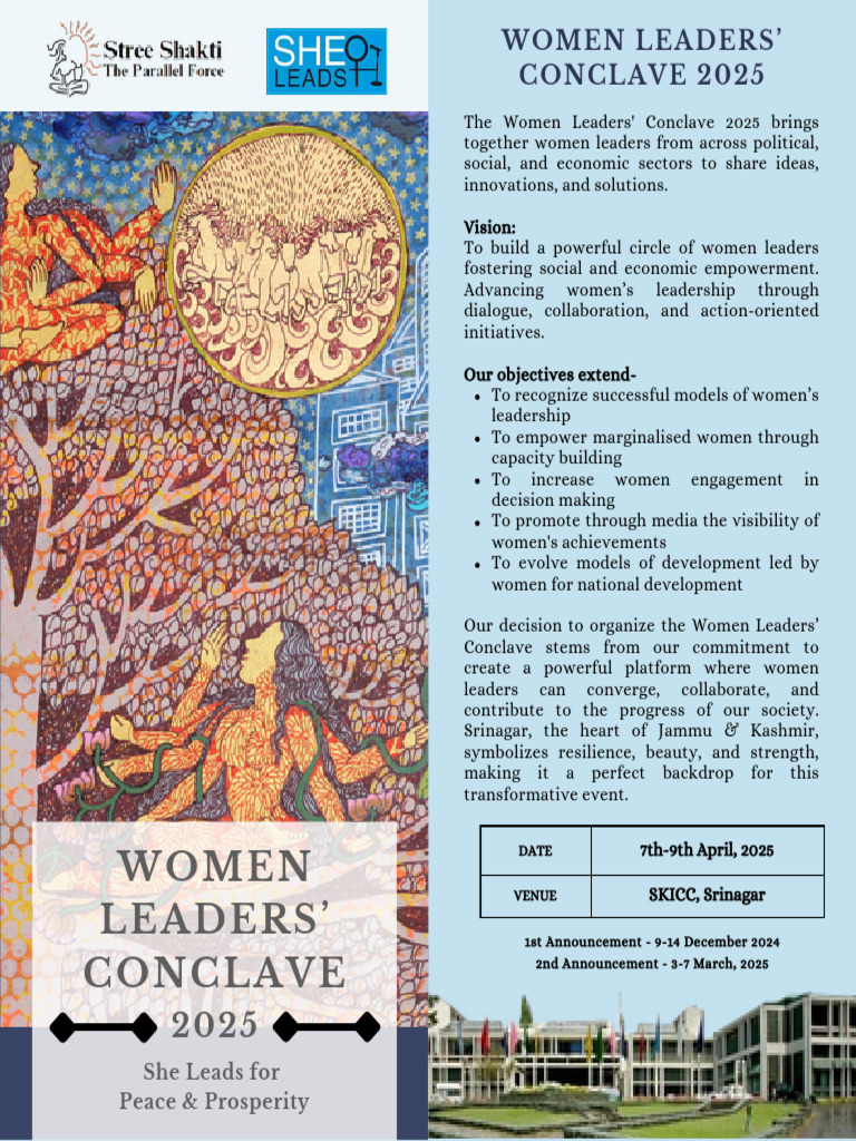 Srinagar Women Leaders' Conclave (8-9 April 2025) | PDF | Empowerment