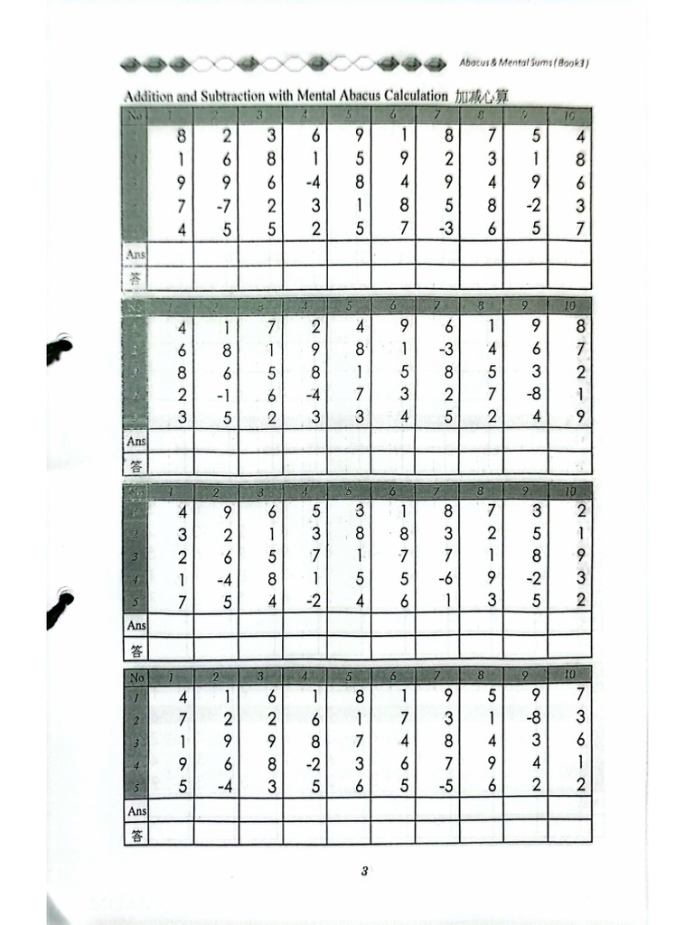 Abacus Book 3-4 | PDF