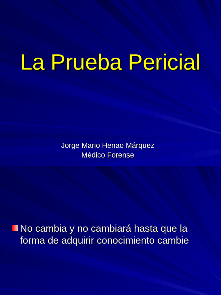 El Papel Del Perito en El Nuevo Sistema | PDF | Testigo experto ...