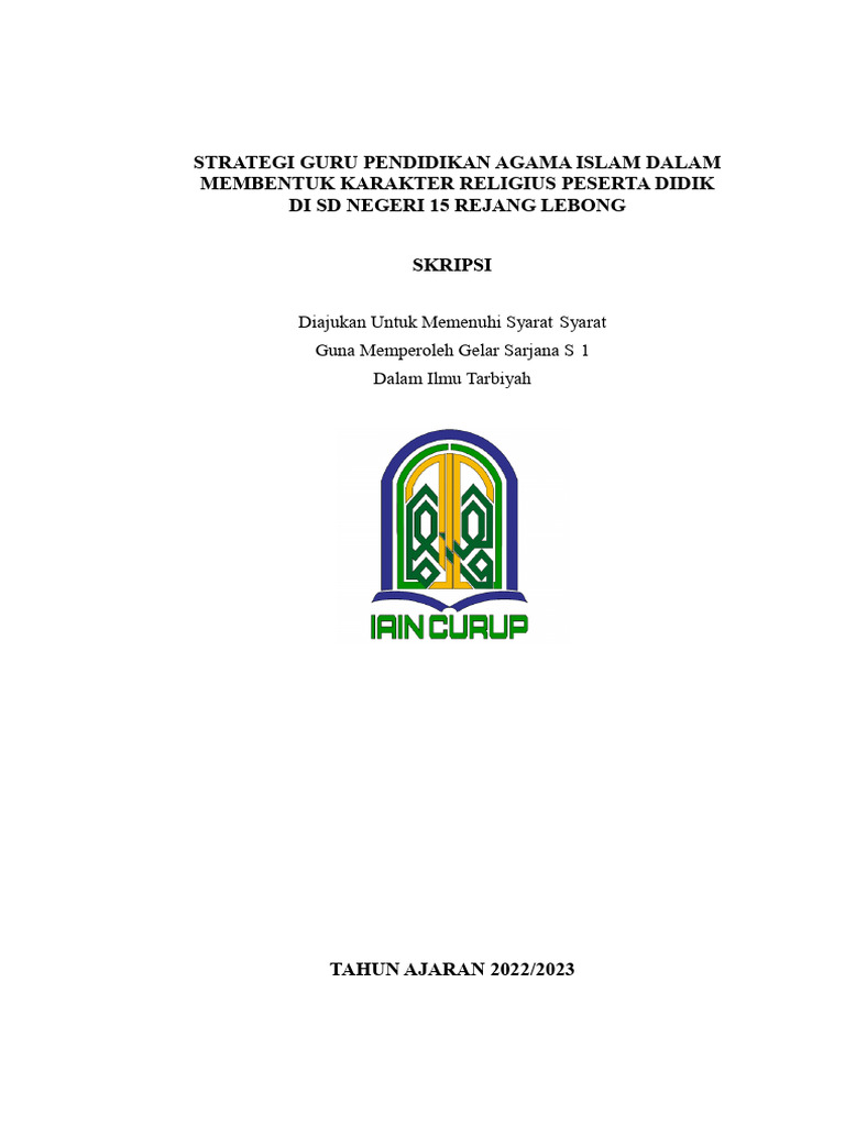 Skripsi Atika Fixs2 | PDF | Kesehatan Holistik | Agama & Spiritualitas