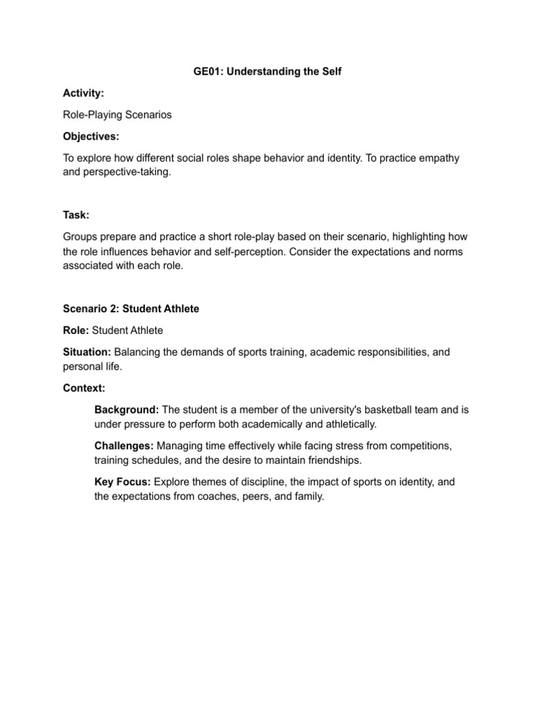 GE01 Scenario 2 | PDF