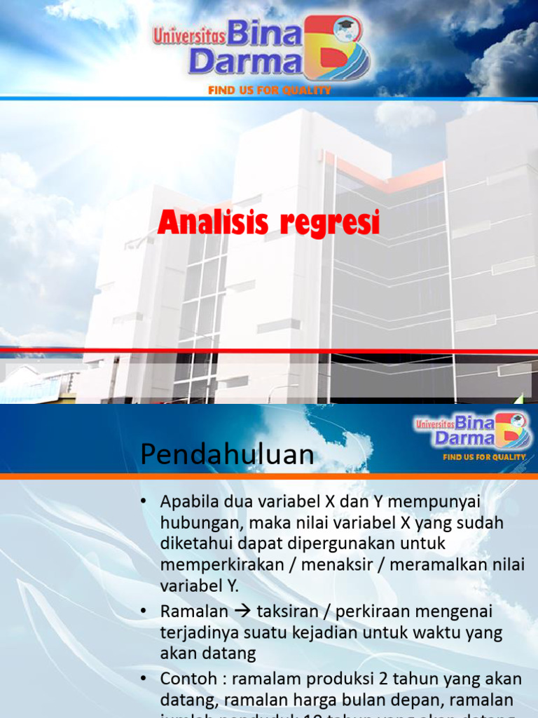 P12 AnalisisRegresi | PDF