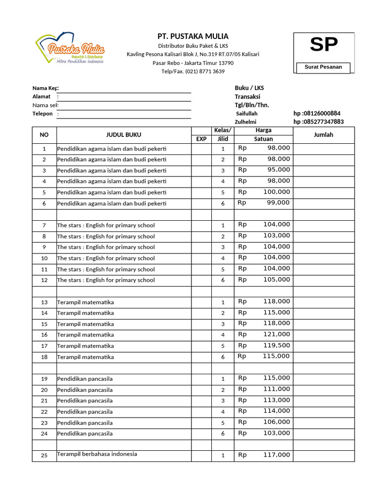 Katalog Pustaka Mulia 2025 | PDF