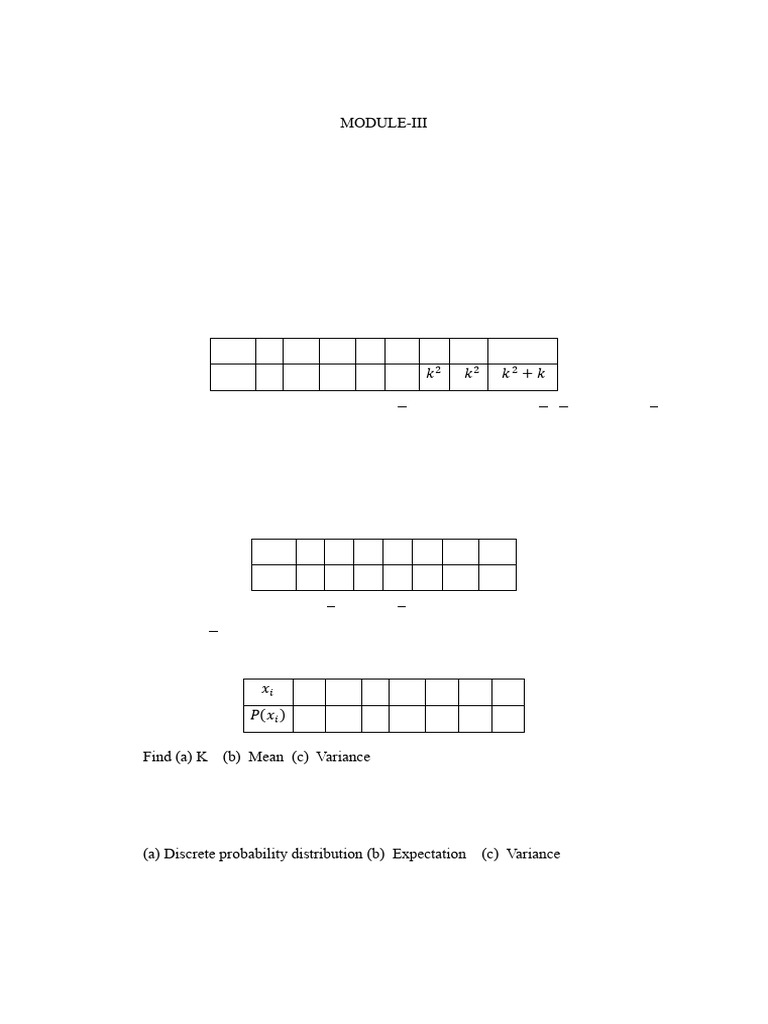 QB M3 | PDF | Probability Distribution | Expected Value