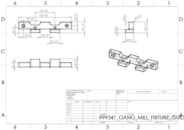 Gang Mill Fixture Guide Rail | PDF