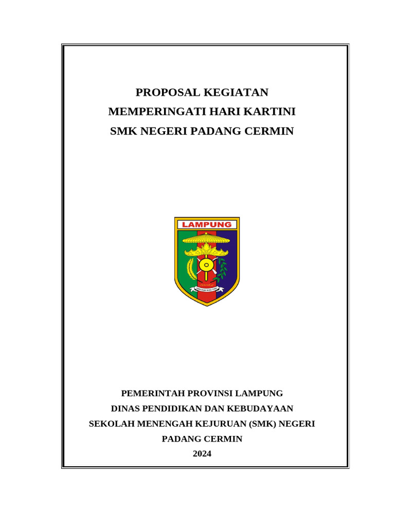 Contoh Proposal Kegiatan | PDF