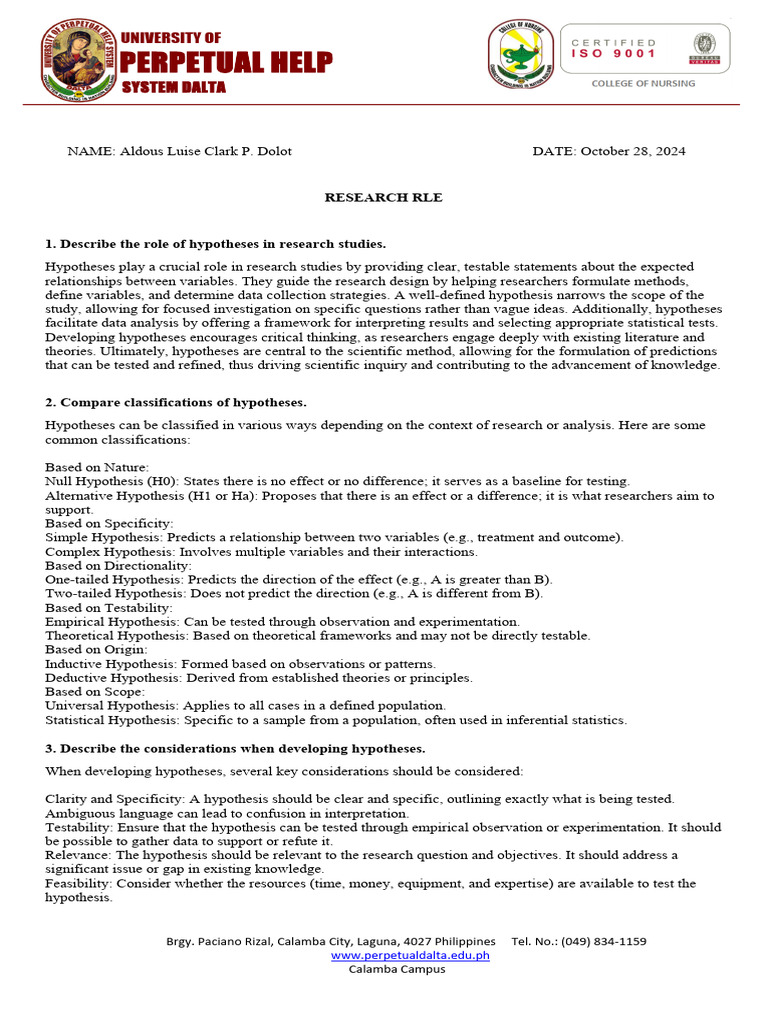Fcl5 Topic-1 Midterm 2024 | PDF | Hypothesis | Statistics