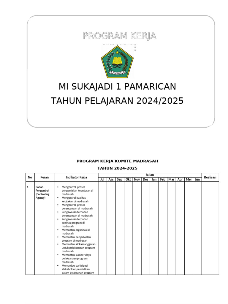 Euis Contoh Program Komite | PDF