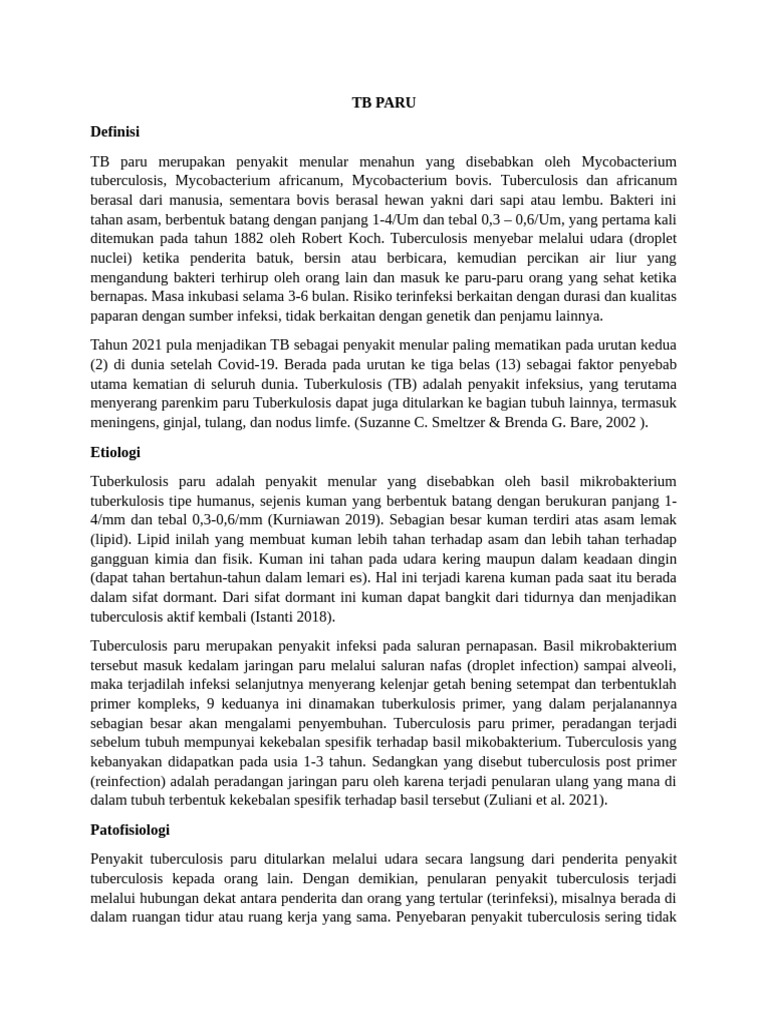 LP Dan Askep TB Paru | PDF