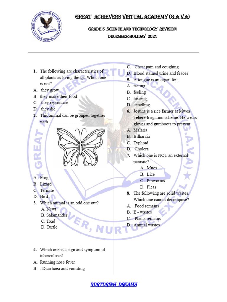 Grade 5 Scie & Tech Assig | PDF | Diseases And Disorders | Clinical ...